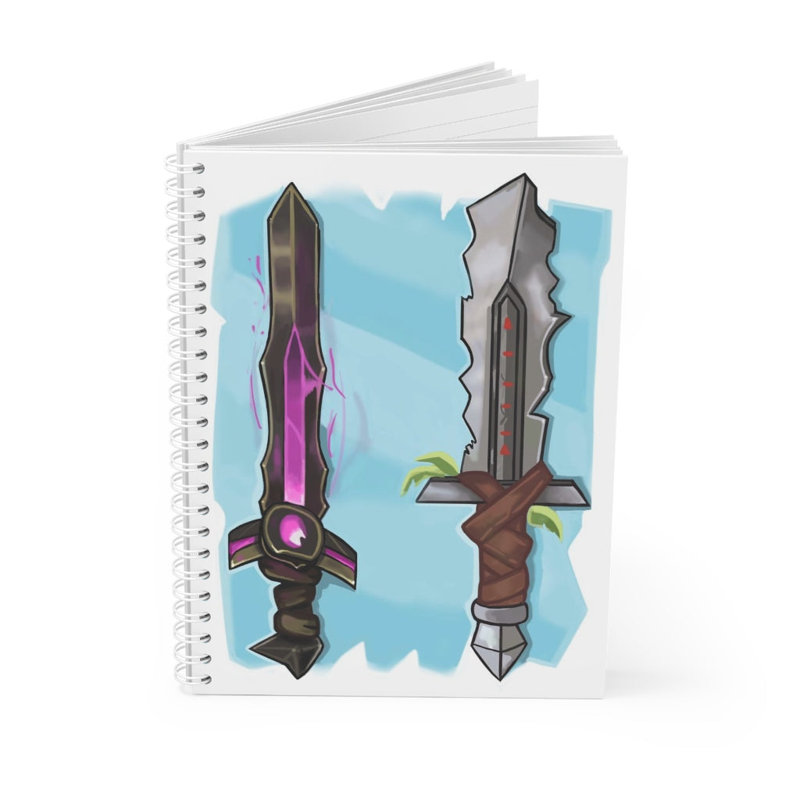Marick Booster Swords Spiral Notebook | Wayfair